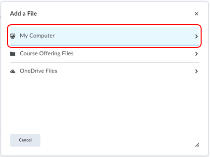 Uploading Files to Module Content in Elearning