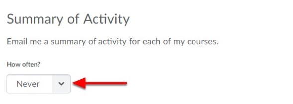 Editing Personal Notifications in Elearning