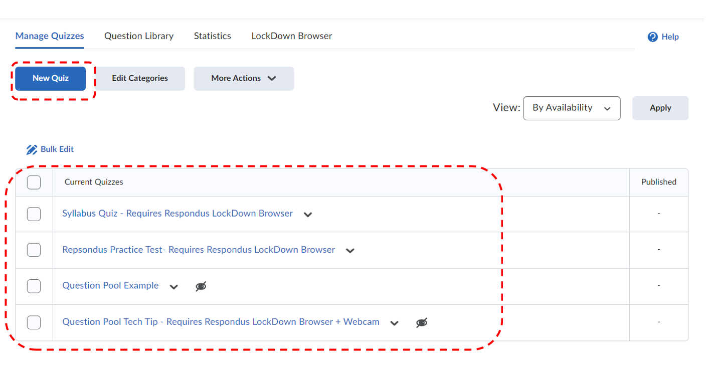 Creating a Quiz and Adding Questions in Elearning