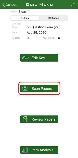 Scanning and Reviewing Student Sheets in ZipGrade