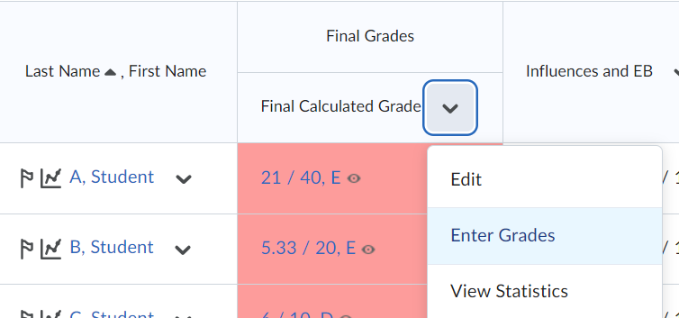 How to Release Final Calculated Grades in Elearning