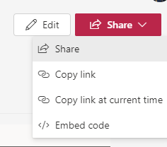 Managing Share Settings in Microsoft Stream