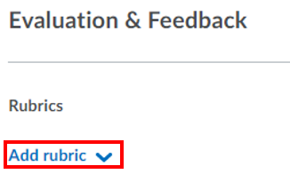 Attaching a Rubric to a Dropbox in Elearning