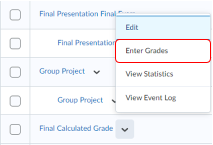 How to Release Final Calculated Grades in Elearning