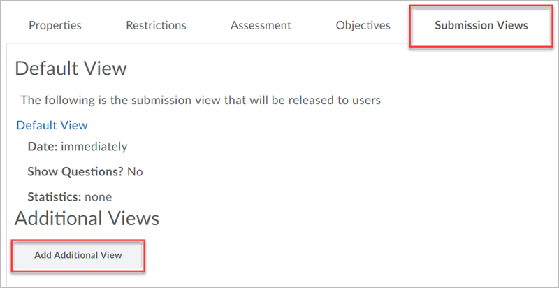 Creating a Quiz Submission View in Elearning