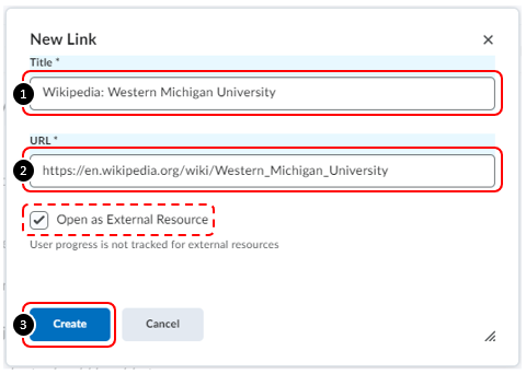 Adding Links to Module Content in Elearning