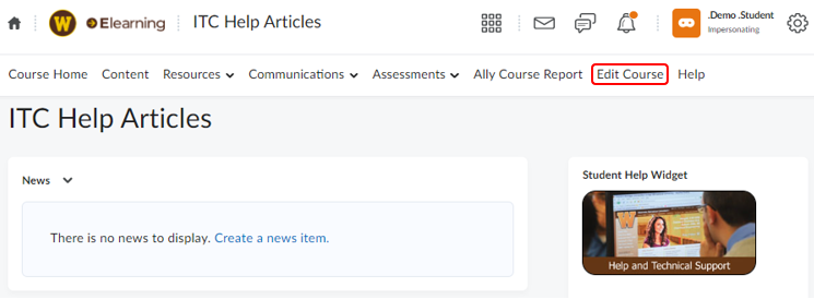Copying All Course Content into a New Course in Elearning