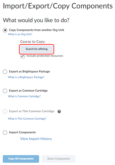 Copying Specific Items from Course to Course in Elearning