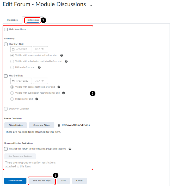 Setting up Discussion Forums and Topics in Elearning
