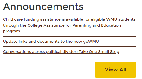 goWMU Features Guide