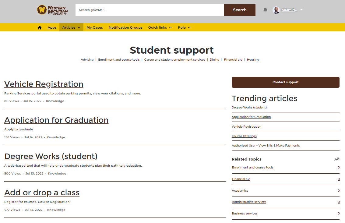 goWMU Features Guide