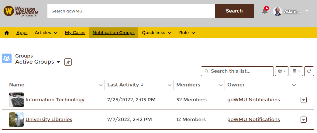 goWMU Features Guide