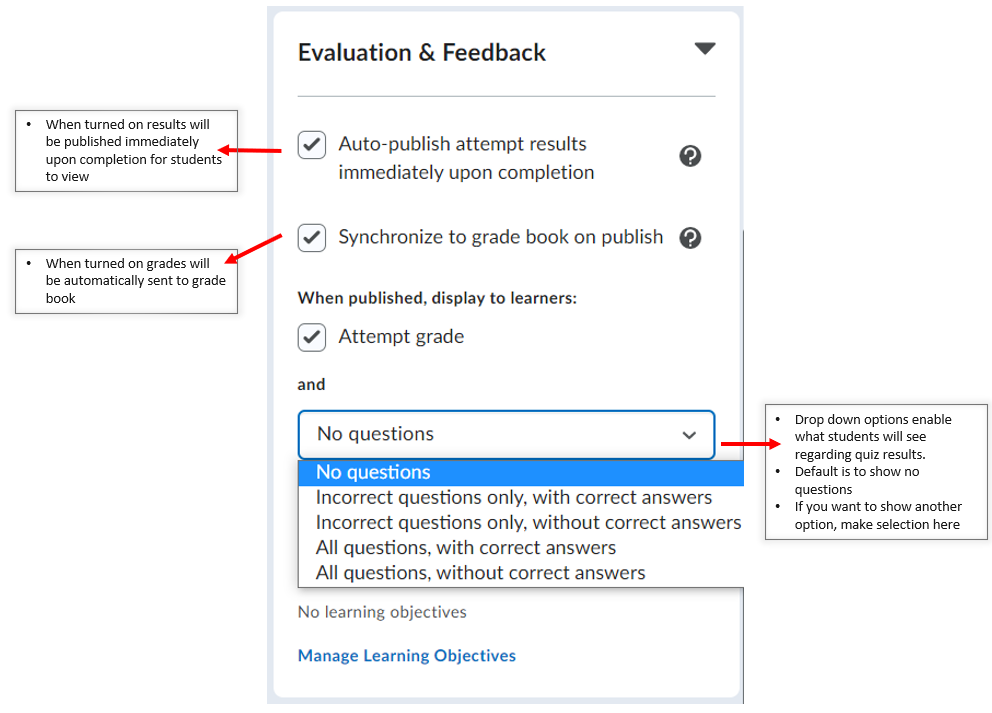 Understanding Evaluation & Feedback in Quizzes in Elearning