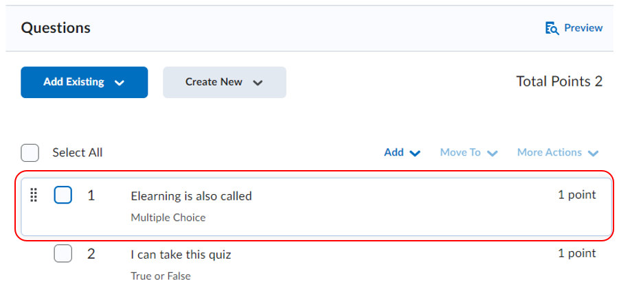Change Answers and Points on Quizzes After Submission in Elearning