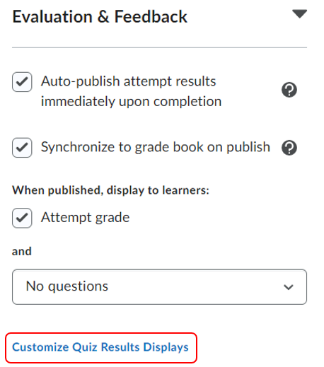 Understanding Evaluation & Feedback in Quizzes in Elearning