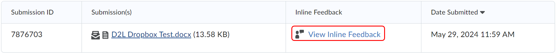 Student: Viewing Feedback Provided in a Dropbox