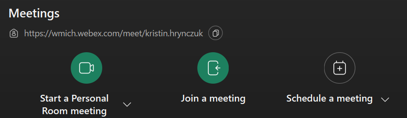 Student: How to Record in Webex Personal Meeting Room