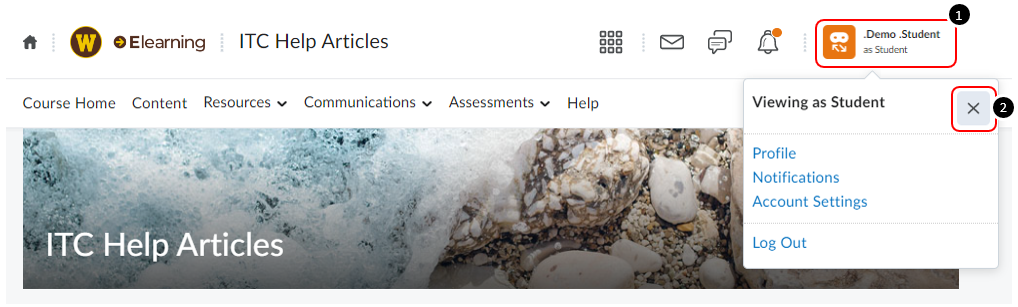 Viewing Your Elearning Course as a Student