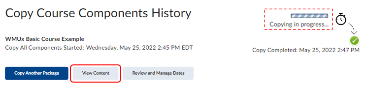Copying All Course Content into a New Course in Elearning