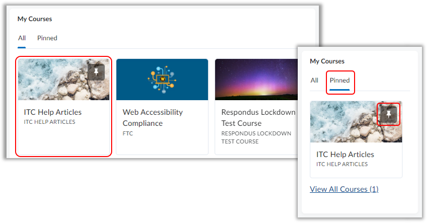 Accessing New Courses in Elearning