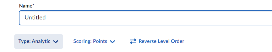 Creating a Rubric in Elearning