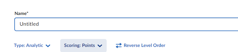 Creating a Rubric in Elearning