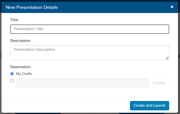 Mediasite In-Browser Recording