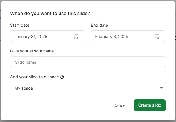 Webex - Creating Slido Polls Before a Meeting