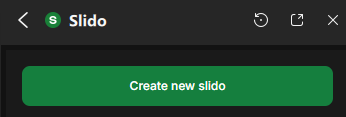 Webex - Creating Slido Polls During a Meeting